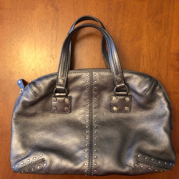 Michael Kors | Bags | Michael Kors Silver Satchel With Grommets Good ...